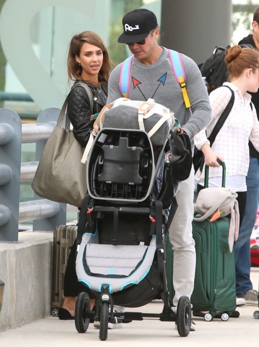 Exclusive… Jessica Alba & Family Catching A Flight Home From Cabo ...