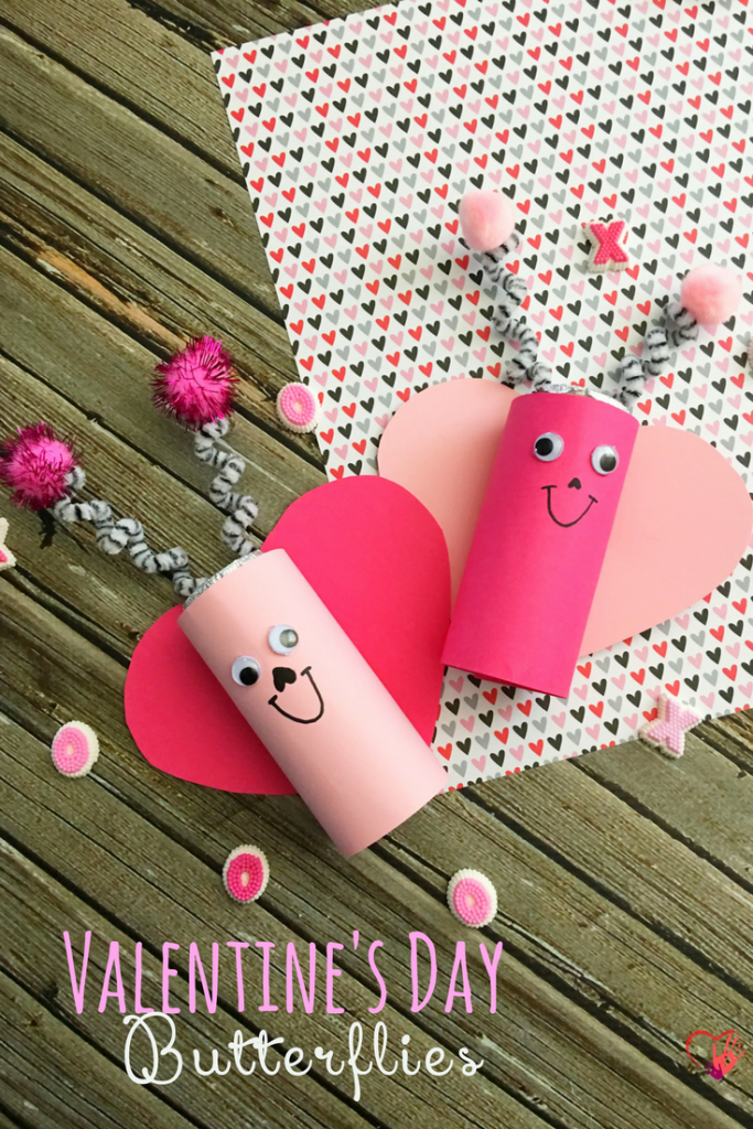 Valentine's Day Heart Butterflies Craft | Celeb Baby Laundry